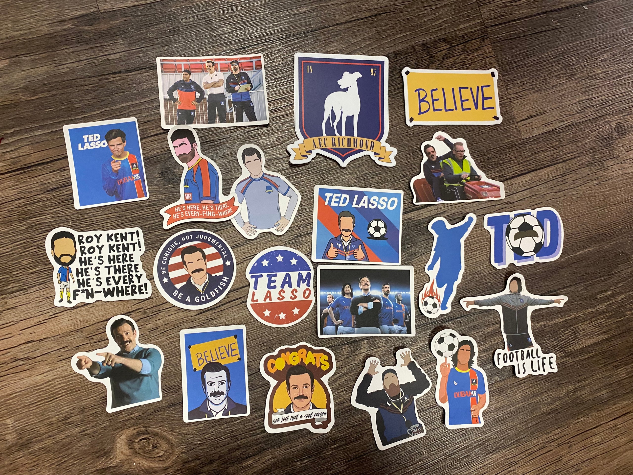 Ted lasso mystery sticker pack | Bentonville Mercantile